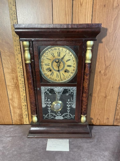 Gilbert 8-day calendar mantel clock - Circ 1890 | Art, Antiques ...