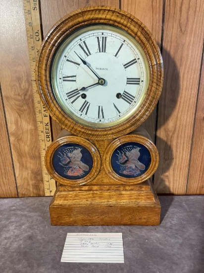 Ingraham 8-day oak mantel clock - Circ 1865 | Art, Antiques ...