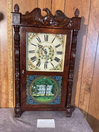Eli & Henry Terry 30 hr. Shelf clock - Circ 1825 - no weights | Art ...