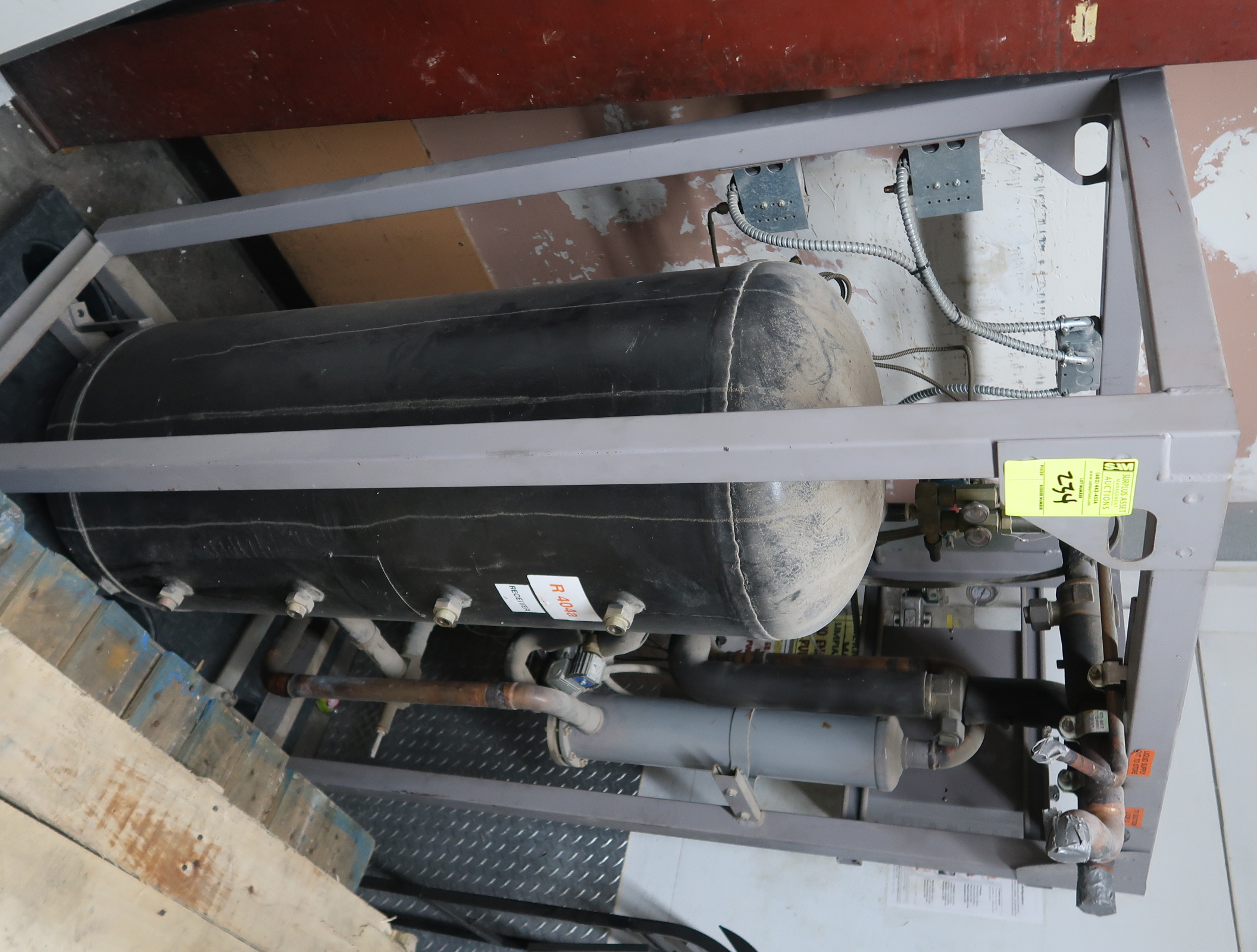 receiver for compressor rack | Proxibid