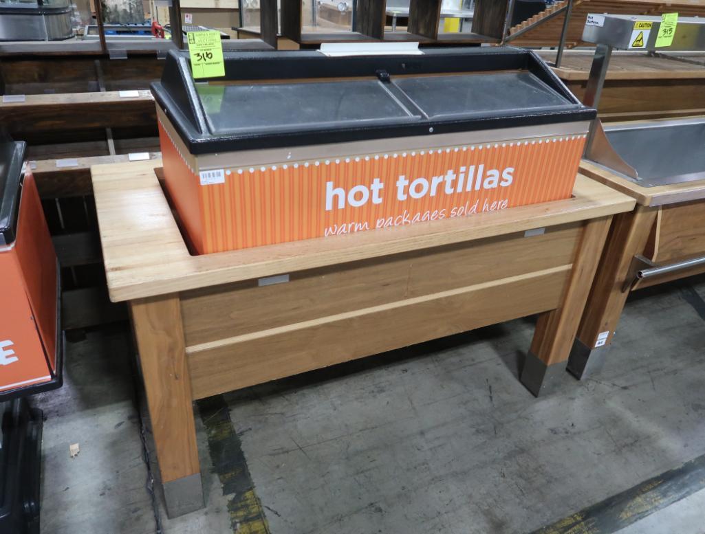 solid oak top table w/ Arctic Star tortilla | Proxibid