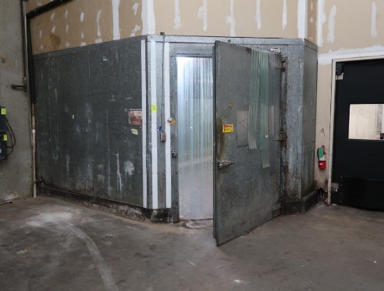 walk-in cooler, 2) rooms on curbs, w/ doors & coils | Industrial ...