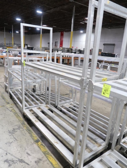 aluminum cooler rack, on casters | Industrial Machinery & Equipment ...