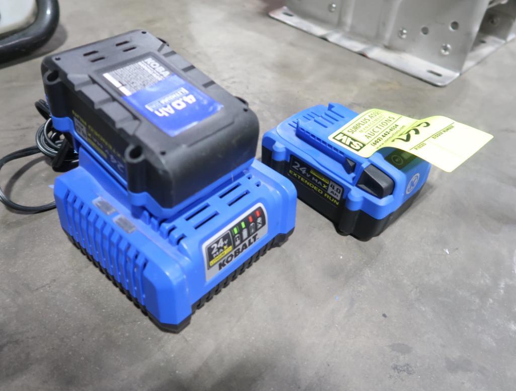 2) Kobalt 24v, 4.0 Ah extended run lithium-ion | Proxibid