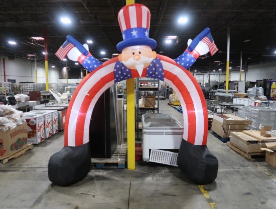 inflatable Uncle Sam w/ interior LED lights | Online Auctions | Proxibid