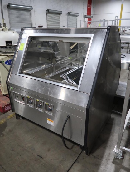 Southern Case Arts curved glass hot food service case | Online Auctions ...