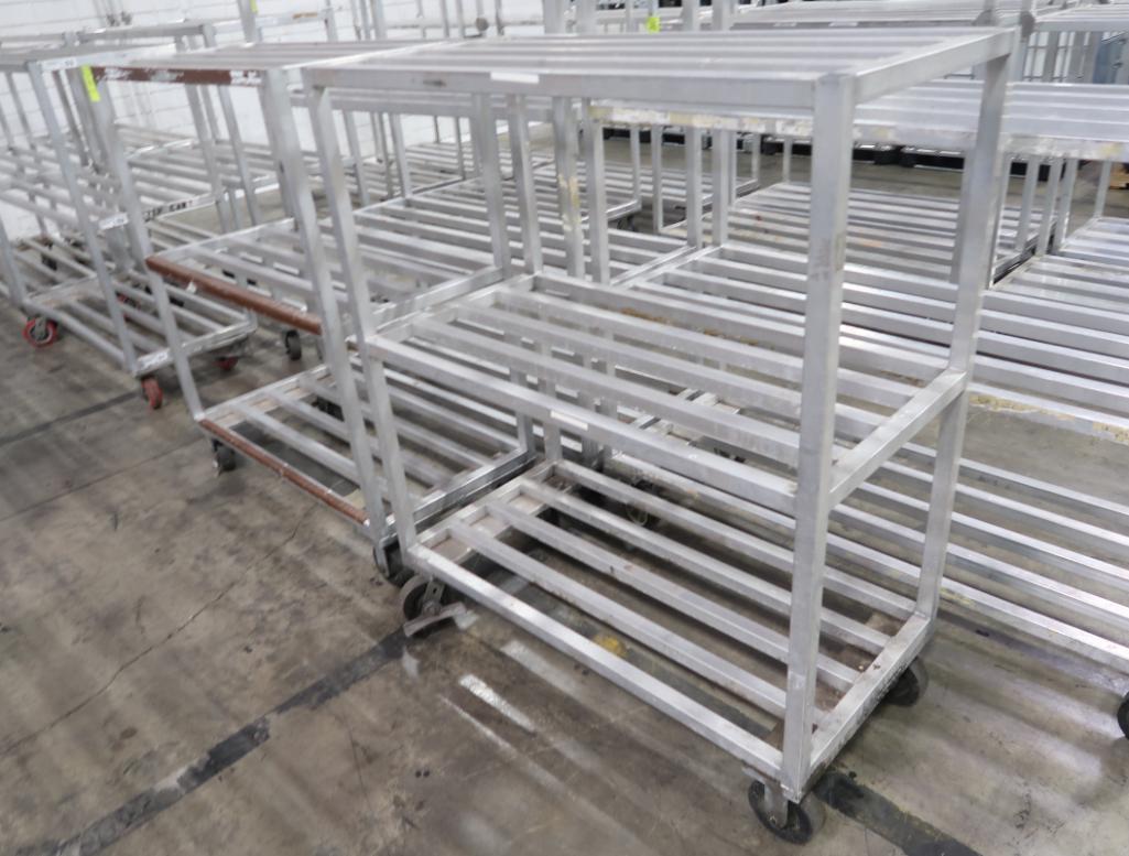 aluminum cooler racks, on casters | Proxibid