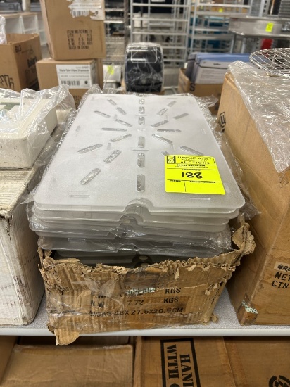 Box Of Perforated Full Size Plastic Insert Lids | Industrial Machinery ...