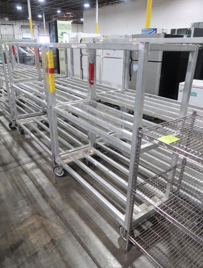 aluminum cooler racks, on casters | Online Auctions | Proxibid