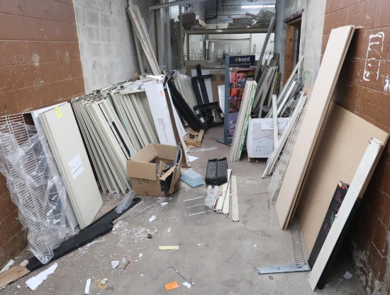 everything from doorway to back of pallet racking- Lozier shelves ...