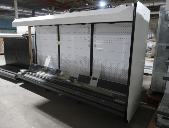 Hussmann refrigerated multideck case, missing L end, 12' case ...