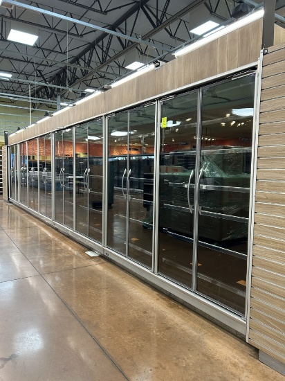 34FT RUN OF 2017 HILL PHOENIX MULTIDECK CASES W/ MED TEMP DOORS ...