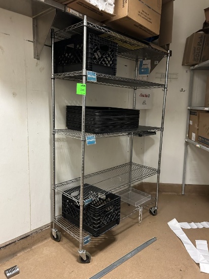 4FT METRO RACK ON CASTERS W/ CONTENTS | Industrial Machinery ...