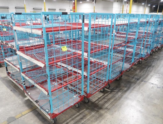 wire shelving stocking carts on casters (4) shelves | Industrial ...