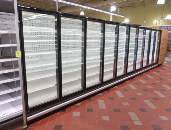 Zero Zone freezer doors, 10 door run (5+5), w/ 208v defrost ...