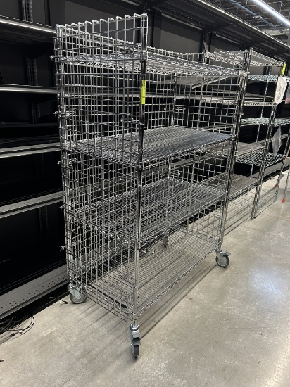 4FT METRO RACK ON CASTERS W/ ENCLOSURE | Industrial Machinery ...