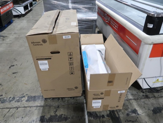 Johnson Controls split system air conditioner, new, outdoor & indoor ...