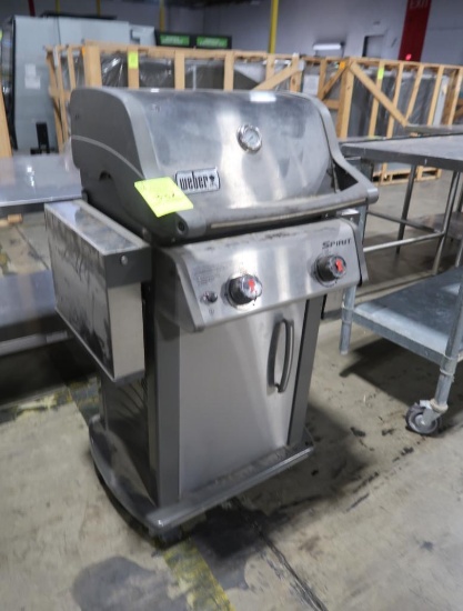 Weber Spirit propane grill, on casters | Industrial Machinery ...