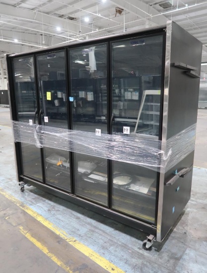 Hill Phoenix medium temp glass door reach-in case, 8' case | Industrial ...