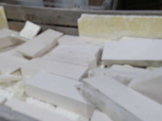 Crate of Limestone bricks, 10"x4"x2" | Heavy Construction Equipment ...