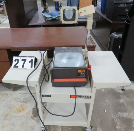 3M Art Projector on Rolling Stand, Tested | Online Auctions | Proxibid