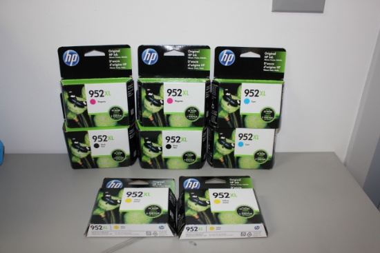 original HP 952 XL ink kits for HP printer (2) black (2) magenta (2 ...