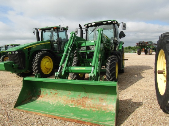 4545 6110R JOHN DEERE C/A MFD PQ W/640R JOHN DEERE LOADER 460/85R34 ...