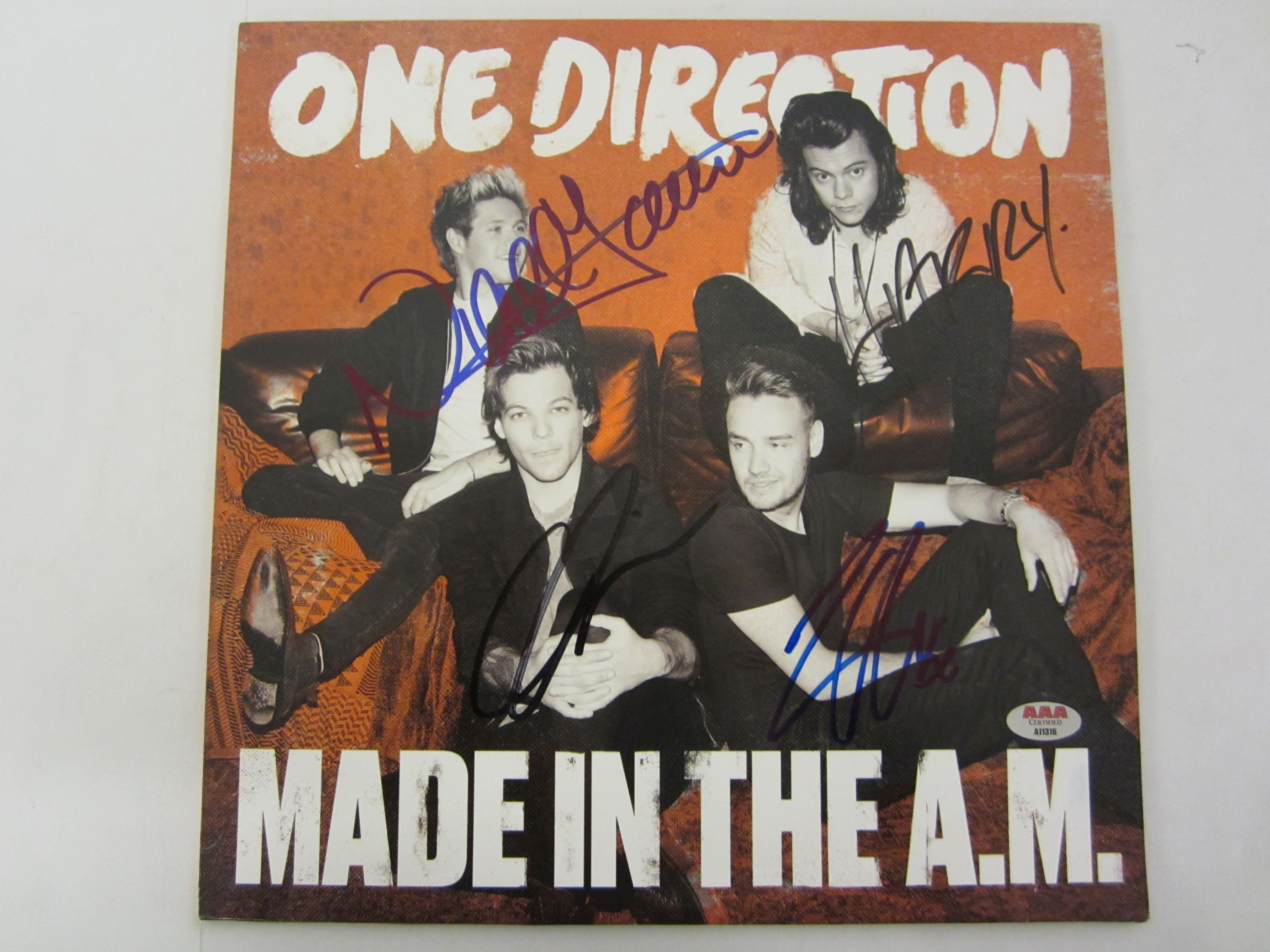 One Direction Signed Poster