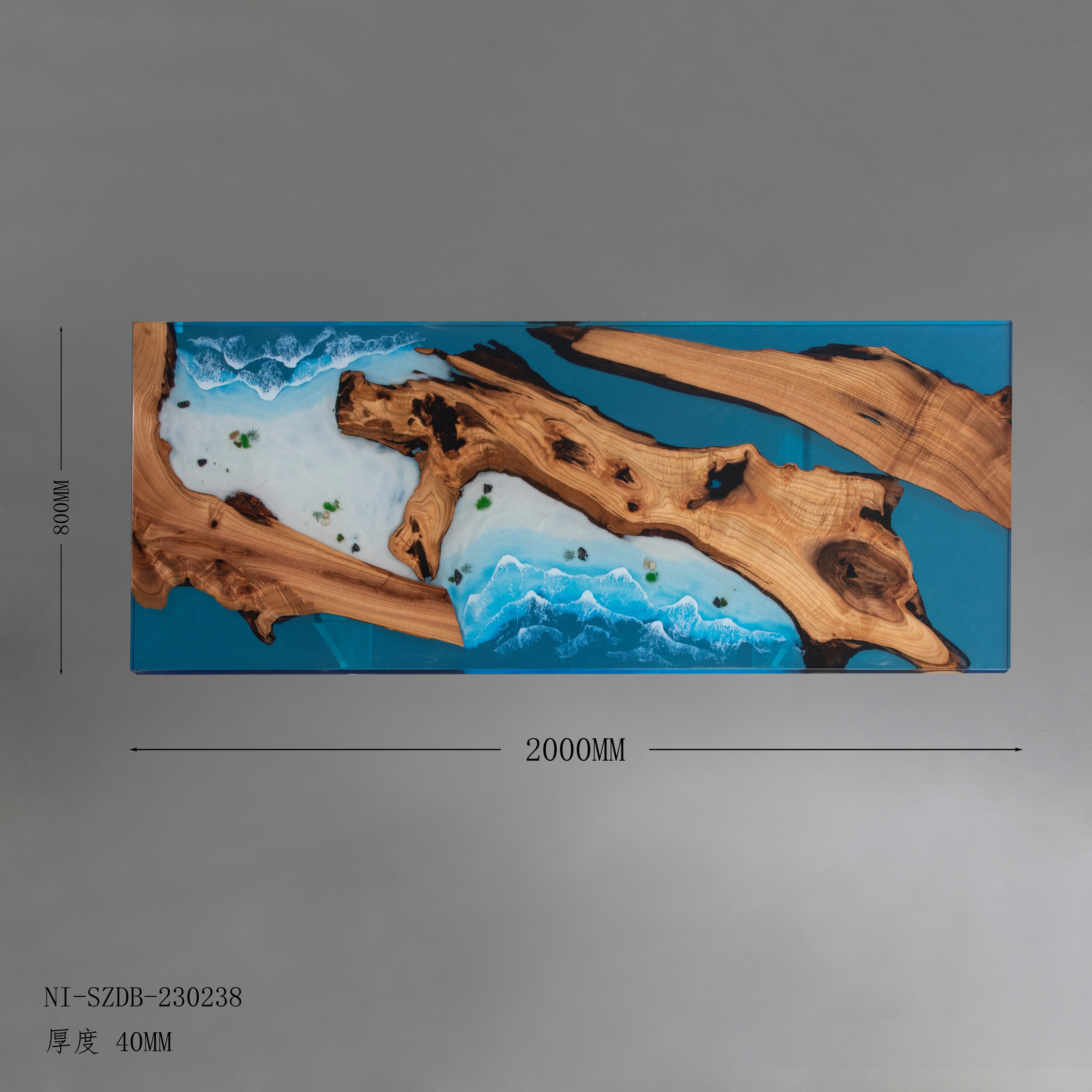 79" x 32" 1.7" Thick Natural Straight Edge Art | Proxibid