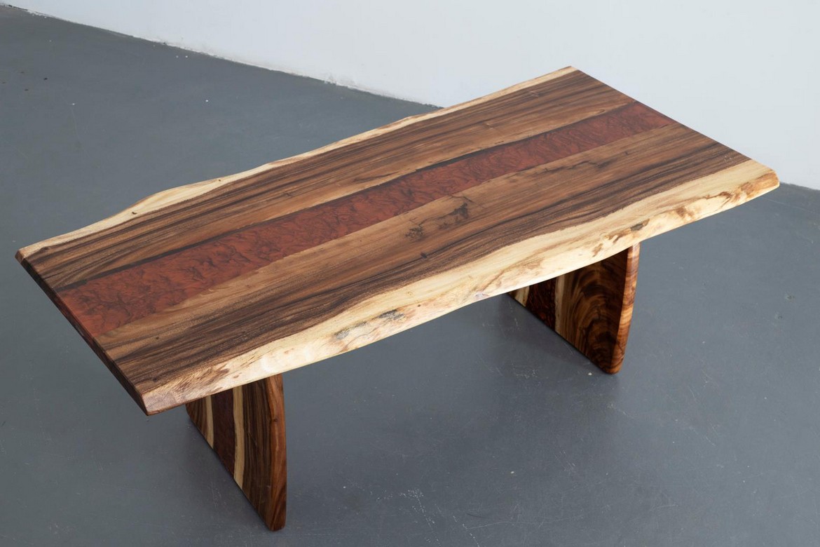 72" x 40" 2" Thick Natural Live Edge Monkey Pod | Proxibid