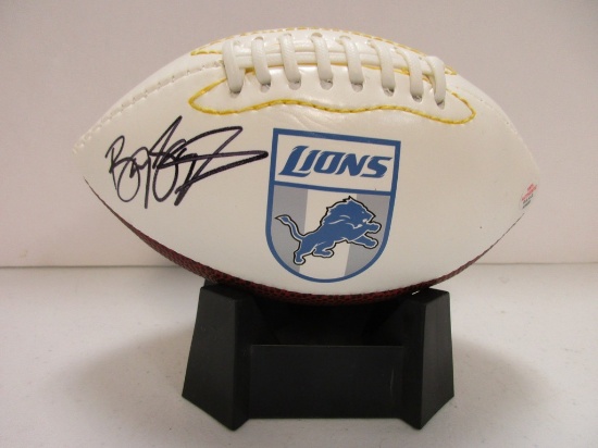 Barry Sanders of the Detroit Lions signed autographed mini football ...
