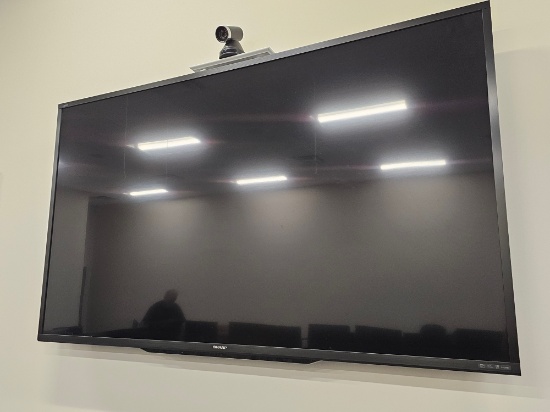 Sharp Aquos 90" Television with Mounting Bracket | Online Auctions ...