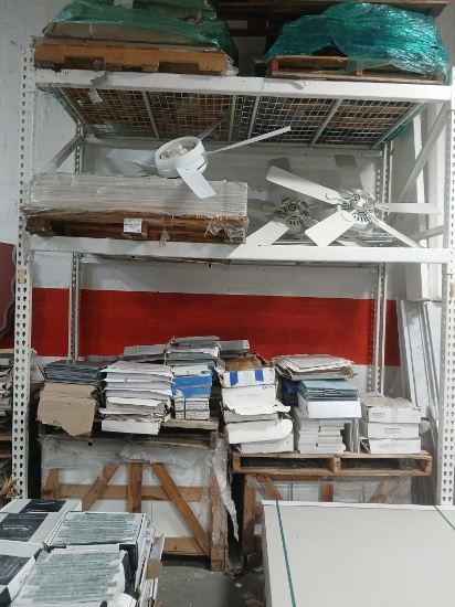 White Industrial Pallet Racking - One Section / (2) (10' (10' Uprights ...