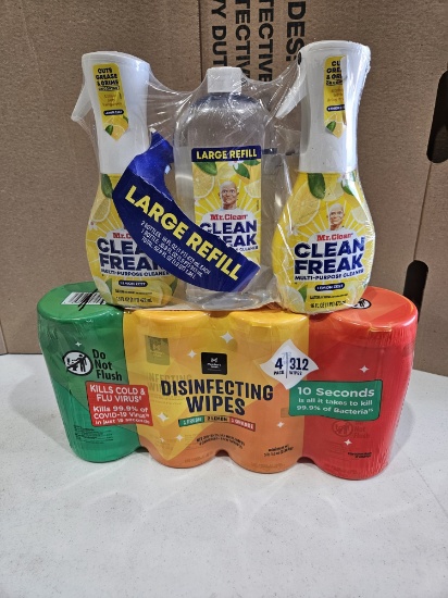 Mr. Clean Clean Freak & Disinfectant Wipes | Industrial Machinery ...