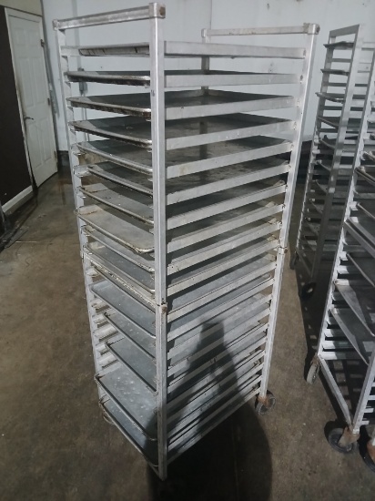 Alluminum Rolling Sheet Pan Rack / Meat Rack - Please see pics for ...