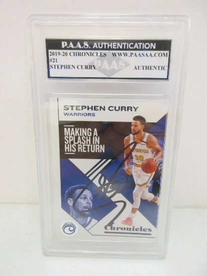 Steph Curry of the Golden State Warriors signed autographed slabbed ...