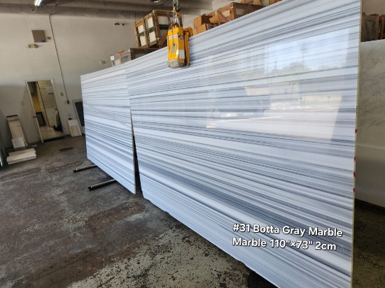 Botta Gray Marble 110" x 73" 2CM | Heavy Construction Equipment Building Materials | Online ...