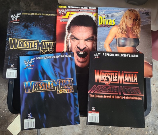 WWF Wrestling magazines, programs and books - The Rock's Book too ...