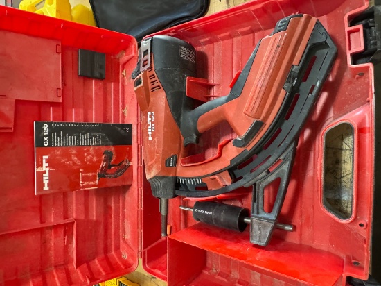 Hilti GX 120-ME Gas Powered Actuated Fastener Nail Gun W/Case | Heavy ...