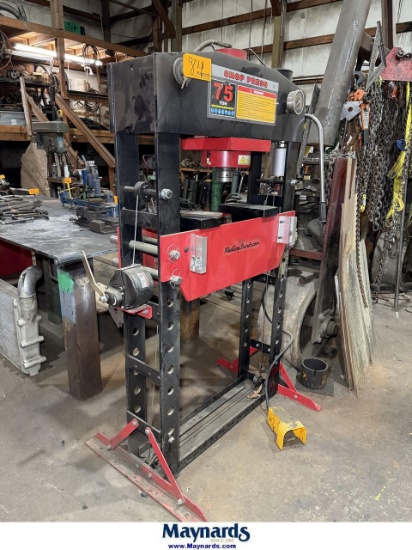 REDLINE-STANDS Hydraulic H-Frame Shop Press | Heavy Construction ...