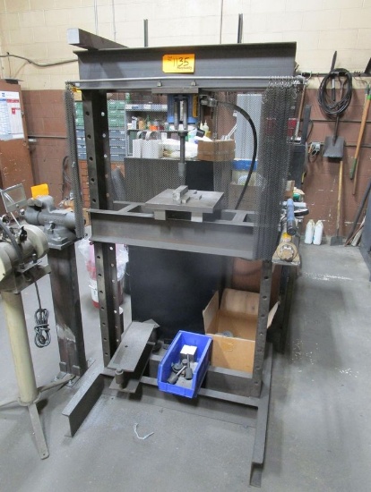 OTC 17-1/2 Ton H-Frame Shop Press, Power Twin Ram, OTC 4002 Hydraulic ...