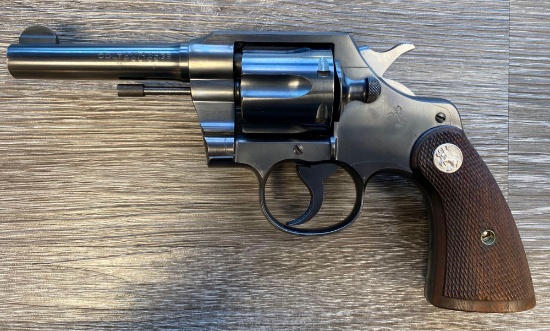 COLT OFFICIAL POLICE SIX-SHOT DA .38 CALIBER REVOLVER (CIRCA 1934) W ...