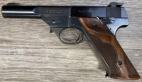 HIGH STANDARD OLYMPIC .22 SHORT SEMI-AUTOMATIC TARGET PISTOL | Guns ...