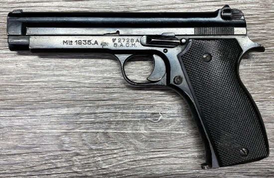 WWII FRENCH S.A.C.M. M1935A 7.65 LONG CALIBER SEMI-AUTO PISTOL w/GERMAN ...