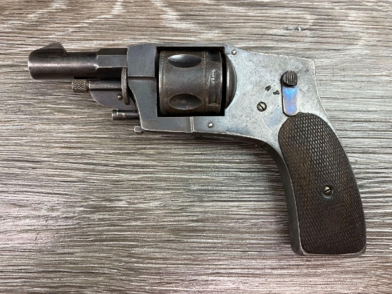 ANTIQUE UNK MAKER FOLDING TRIGGER HAMMERLESS REVOLVER 7.65mm | Guns ...