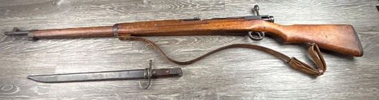 ARISAKA TYPE 38 BOLT ACTION RIFLE 6.5 X 50 CAL. w/BAYONET, SCABBARD ...