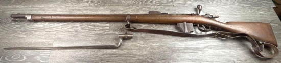 DUTCH MODEL 1871 BEAUMONT BOLT ACTION RIFLE 11MM CAL. w/BAYONET & SLING ...