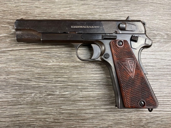 EARLY WWII GERMAN PROOFED POLISH P35 RADOM TYPE 1 THREE LEVER & SLOT ...