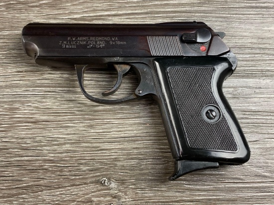 POLISH RADOM MODEL P-64 DA MAKAROV SEMI-AUTO PISTOL, 9mm MAKAROV CAL ...