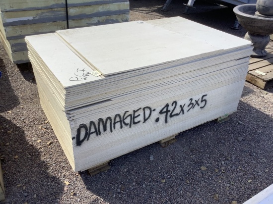 STACK OF 3FT X 5FT FIBER BOARD | Heavy Construction Equipment Building ...